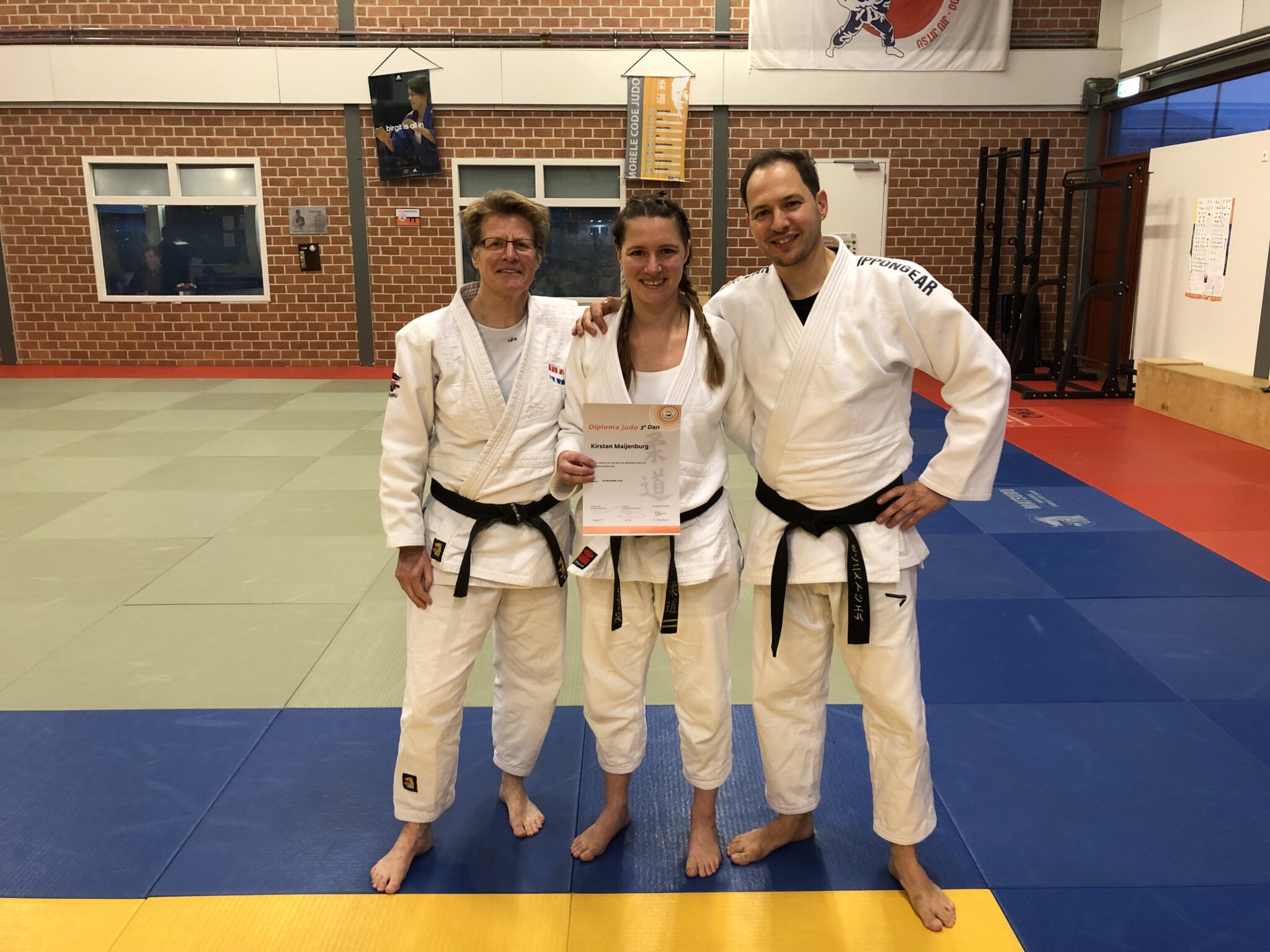 Kirsten Maijenburg slaagt voor haar judograad 3e dan - Judo Ryu Rijkse